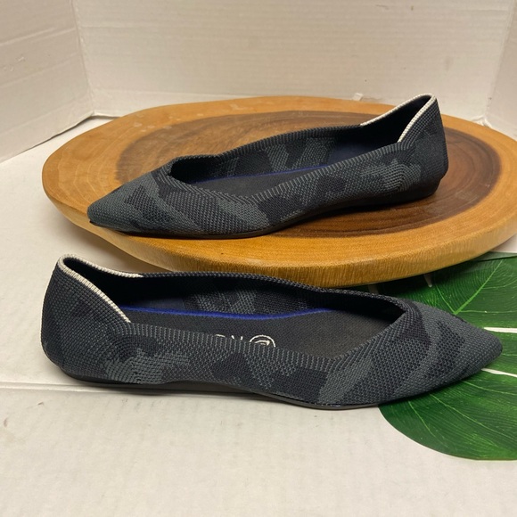 Rothy's | Shoes | Rothys Camo Grey Pointed Toe Washable Ballet Flats ...
